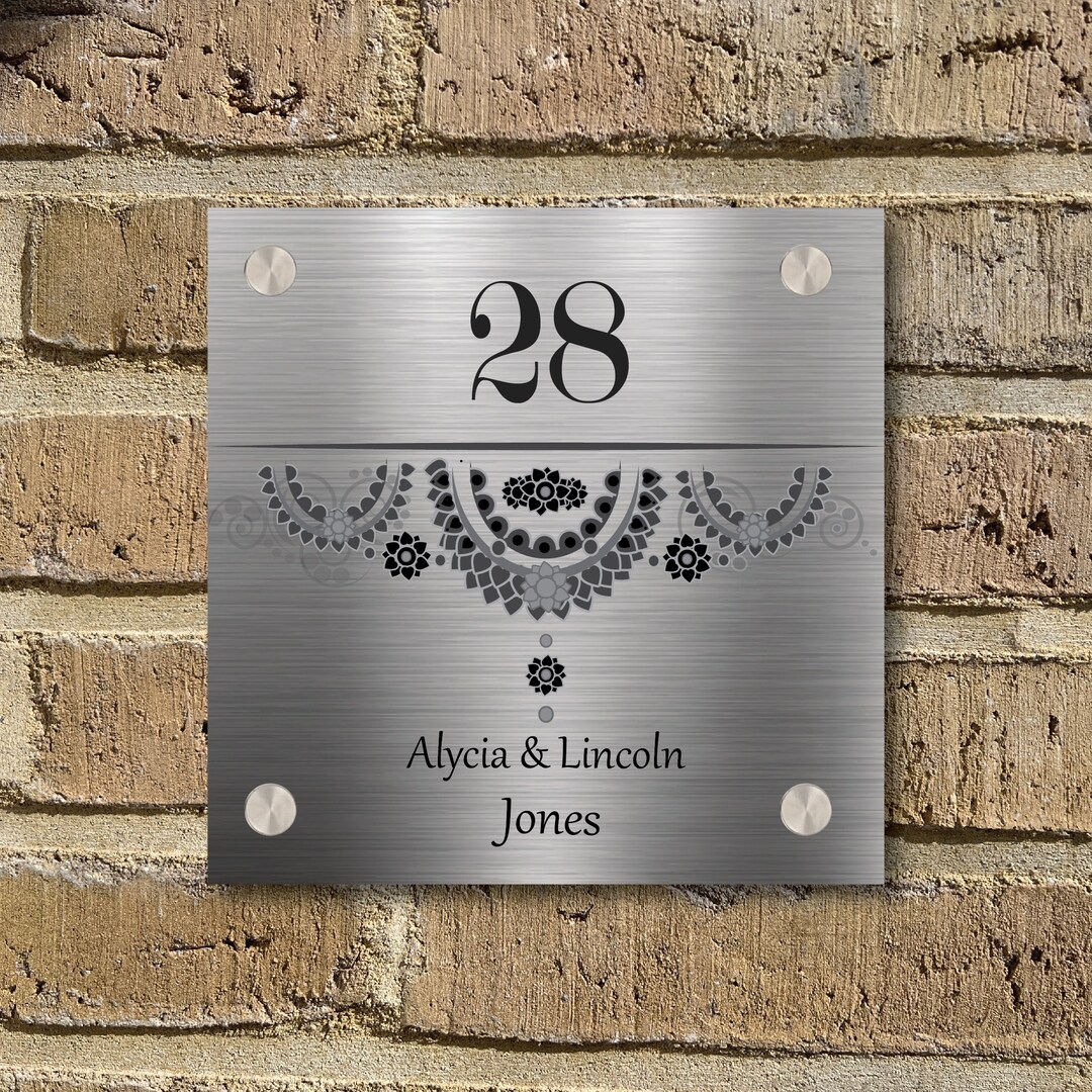 Door Name Plate, House Number Plaque, House Name Signs, Address Plaque ...