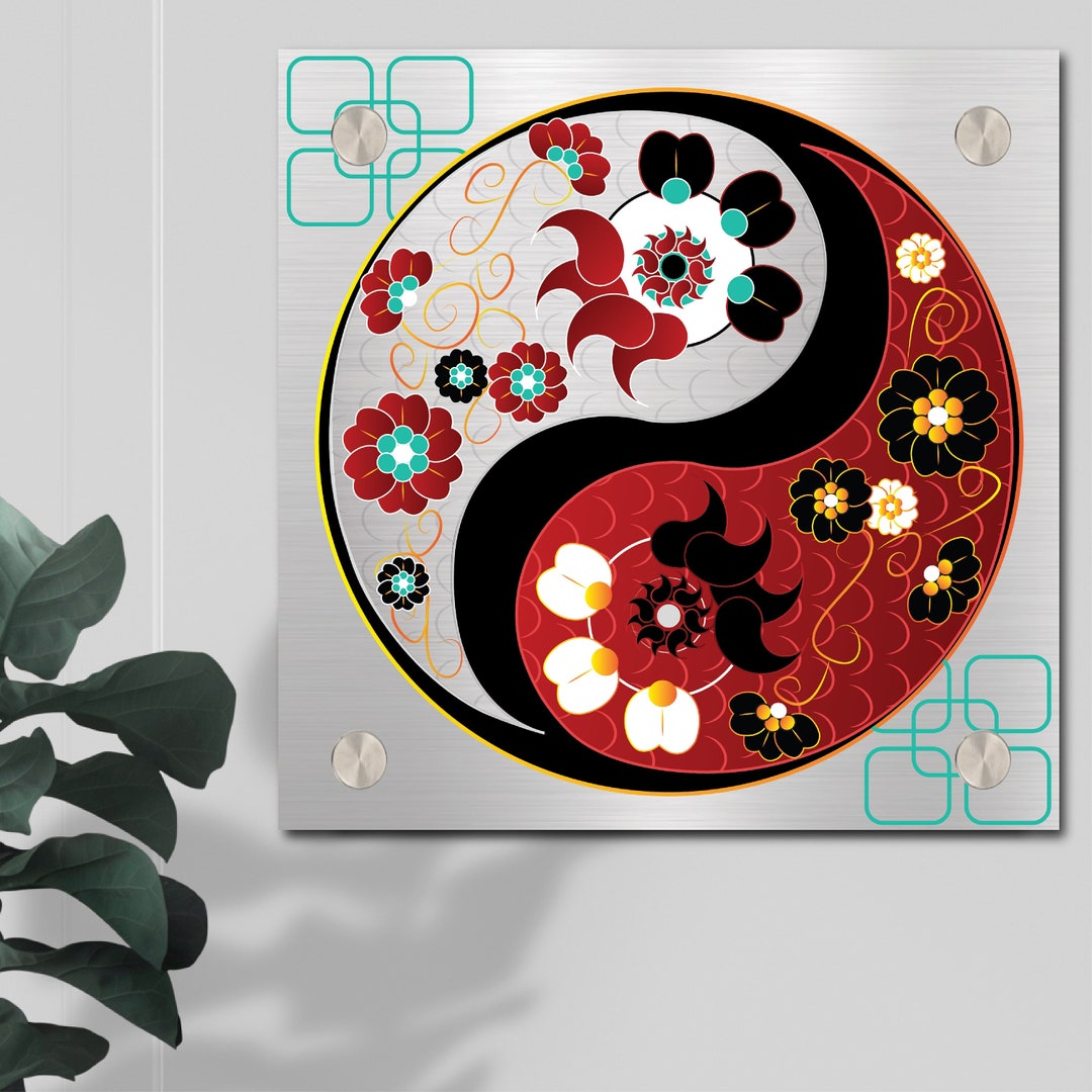 Harmonious Yin Yang Decor, Balance Symbol Wall Hanging, Yin and Yang ... Harmonious Yin Yang Decor, Balance Symbol Wall Hanging, Yin and Yang ...