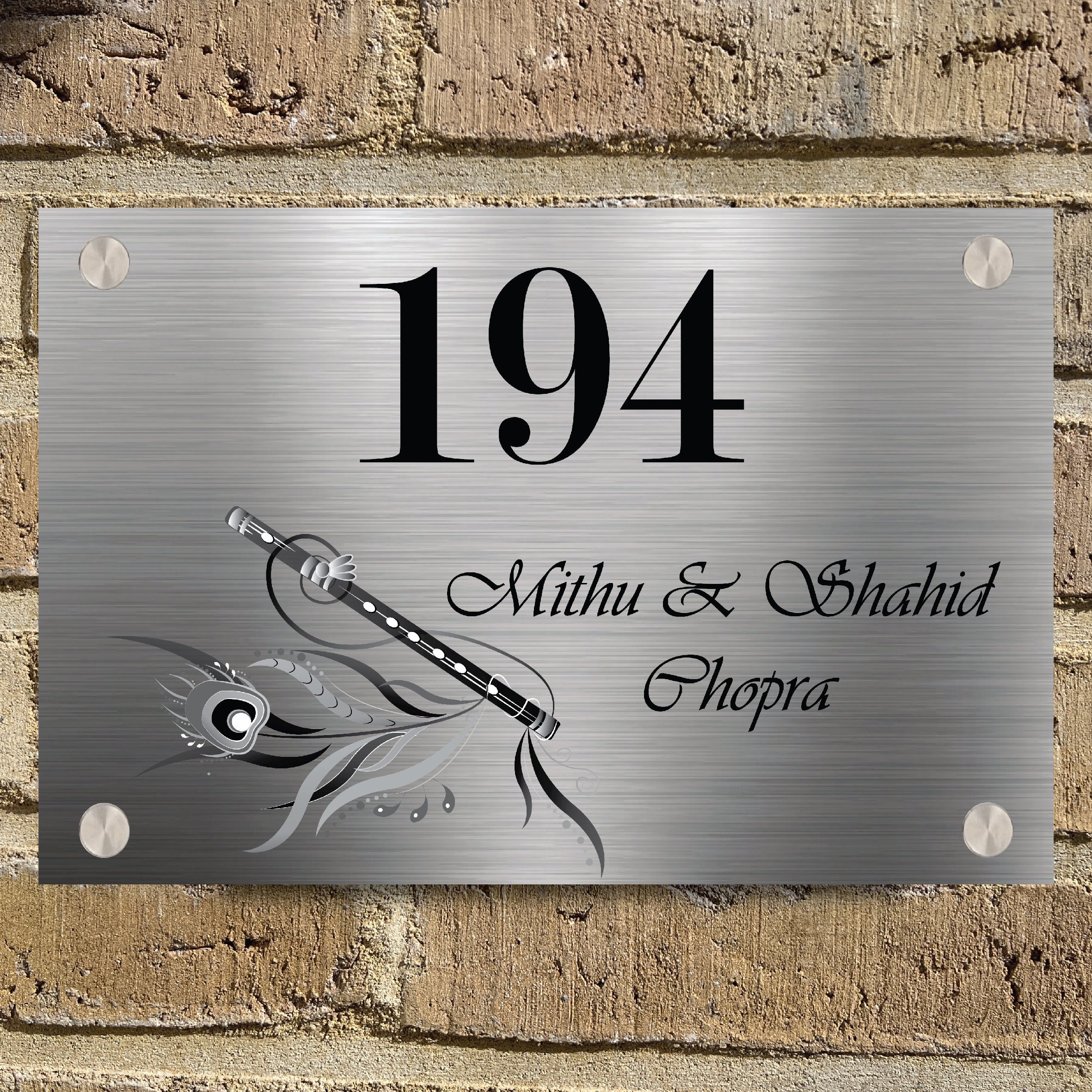 Door Number Sign, Address Sign for House, Unique Wedding Gift for ...