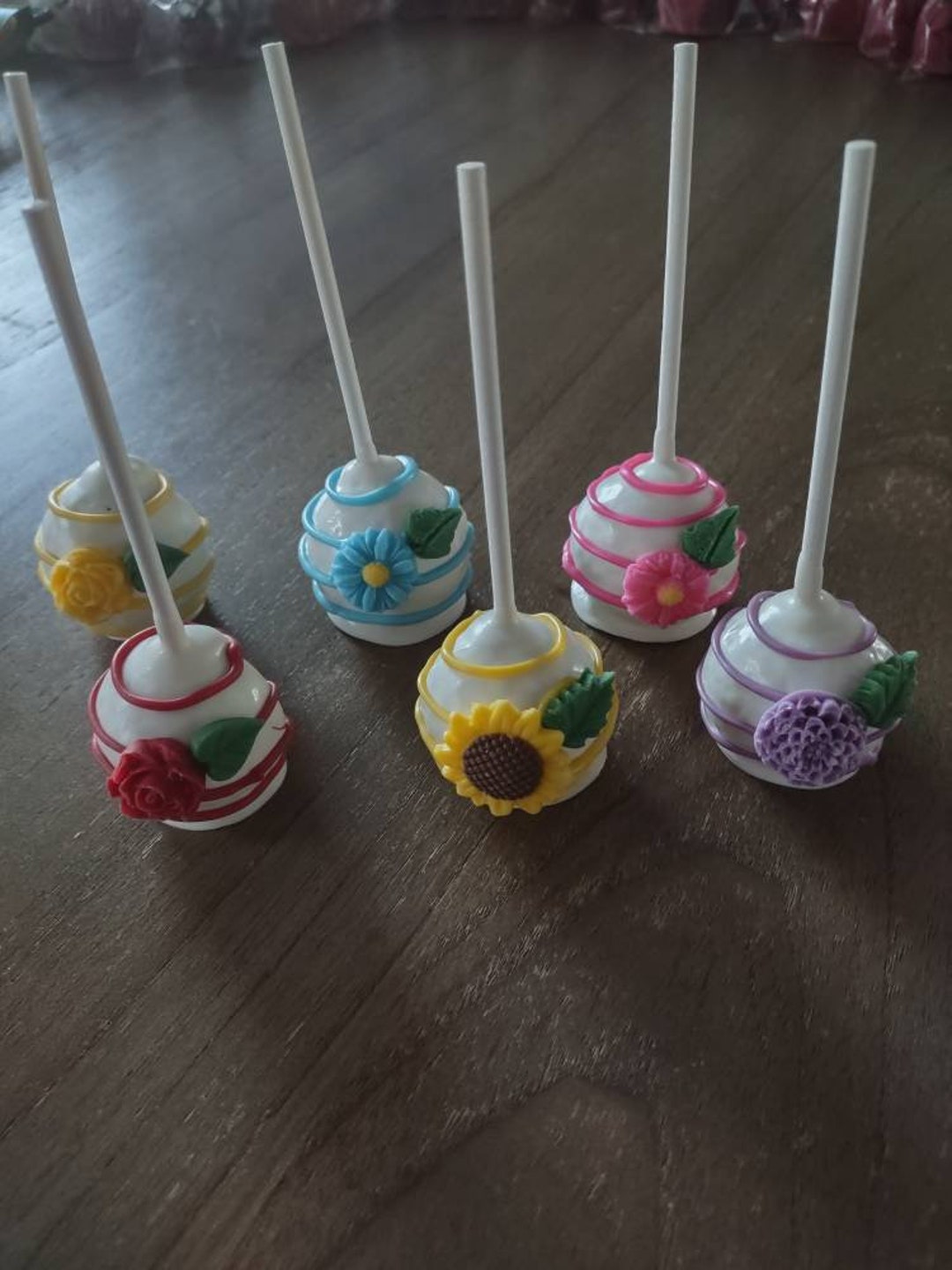 Flower Cake Pops 1 Dozen Wedding Birthday Shower Thank You - Etsy