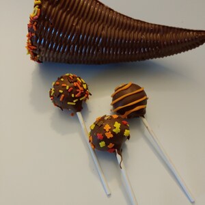 Chocolate Cornucopia Filled With Cake Pops - Etsy