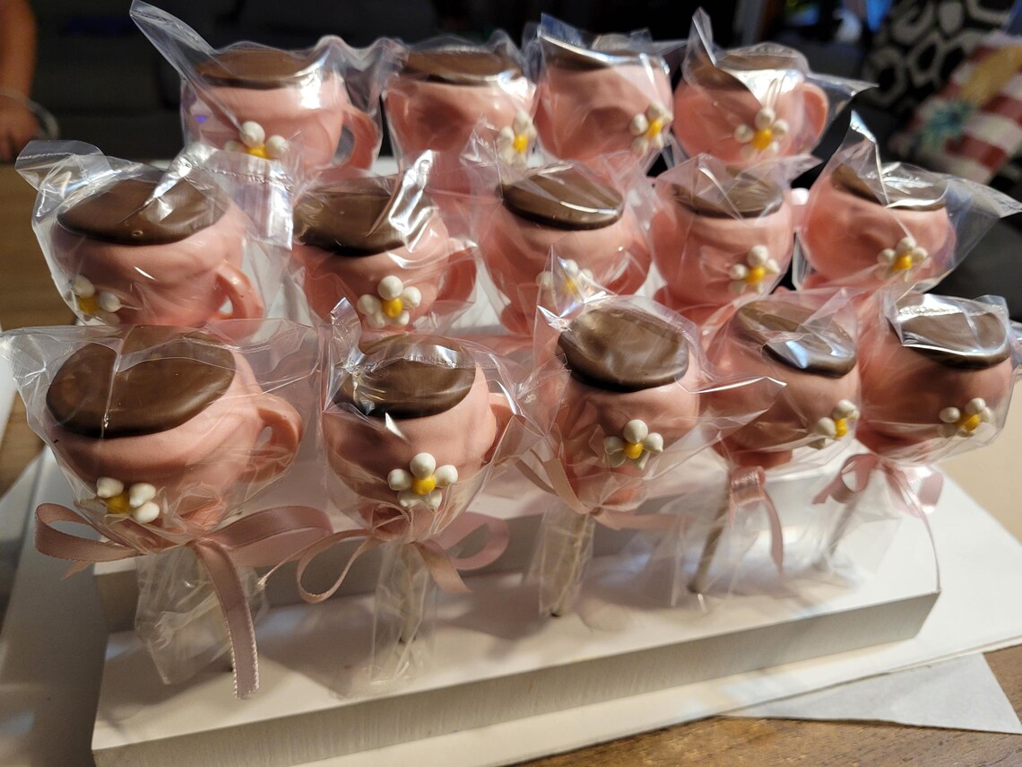Tea Cup Cake Pops (1 Dozen) Tea Party - Etsy