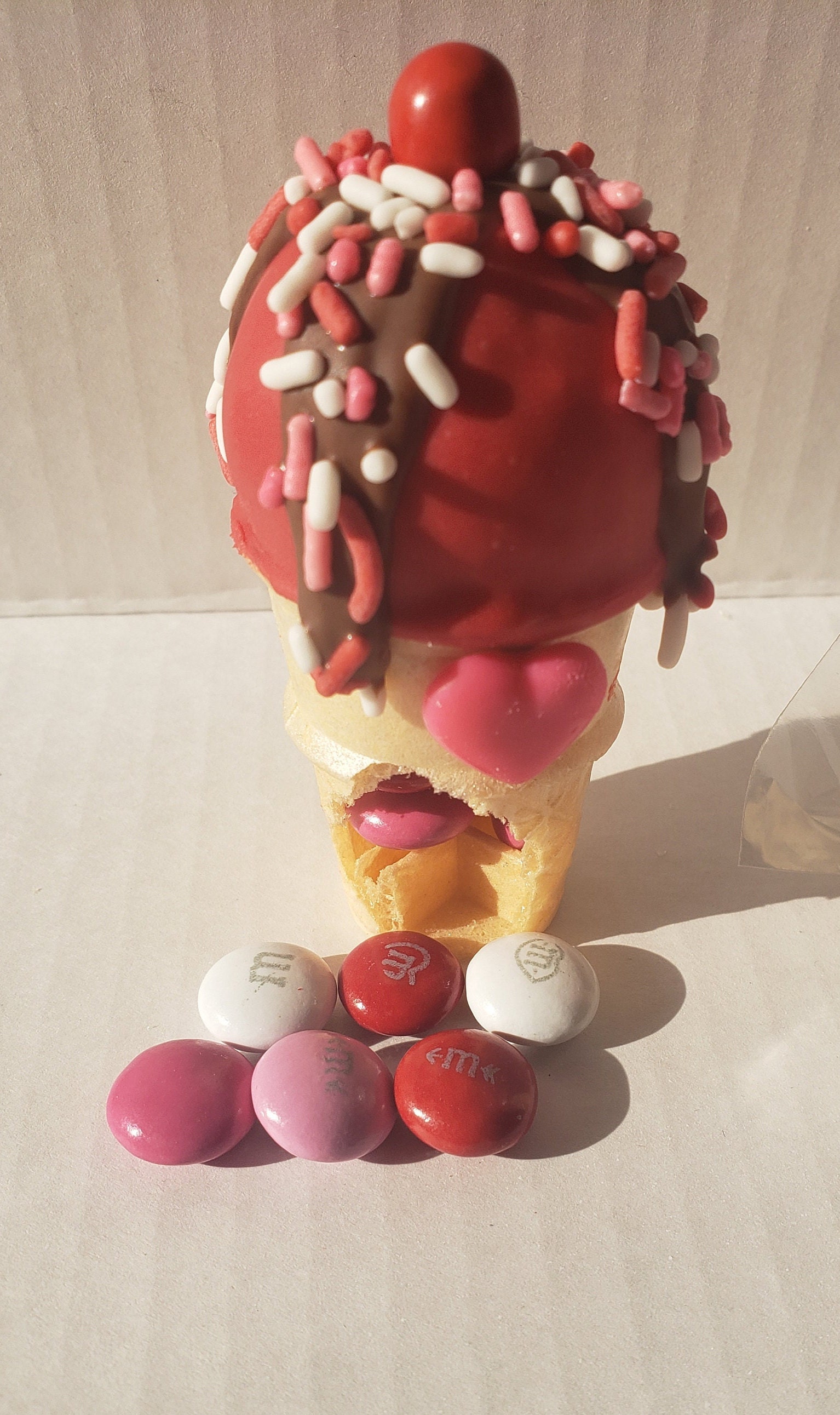 Ice Cream Cone Cake Pops With Mini M&ms (1 Dozen) - Etsy