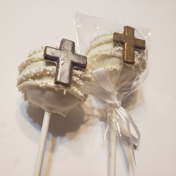 Baptism Cake Pops - Etsy