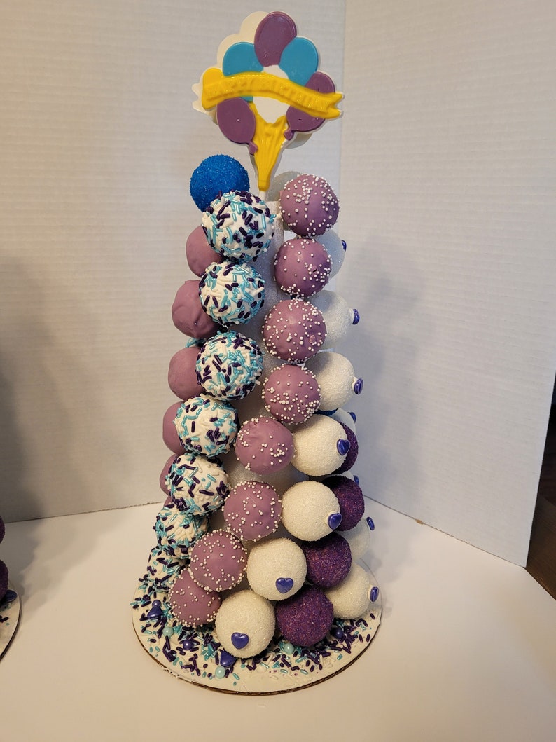 Happy Birthday Cake Pop Stand, Tower, Center Piece - Etsy