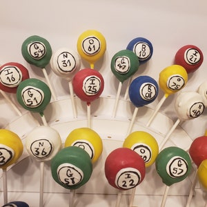 Bingo Cake Pops - 1dz- 12 Count - Etsy