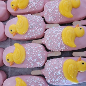 Babyshower, Party, Birthday, Duck Cake Popsicle 1 Dozen - Etsy