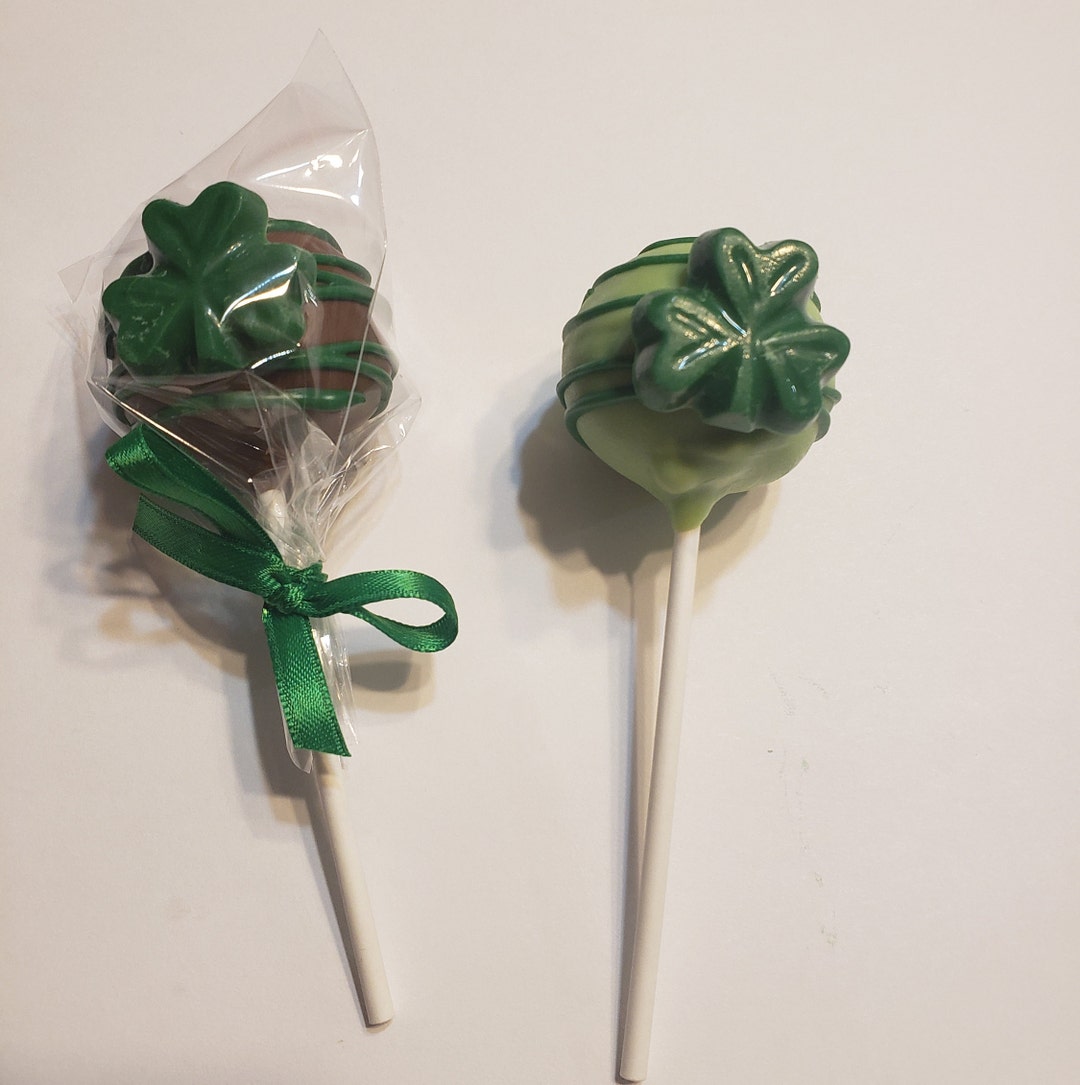 St. Patrick's Day Shamrock Cake Pops - Etsy