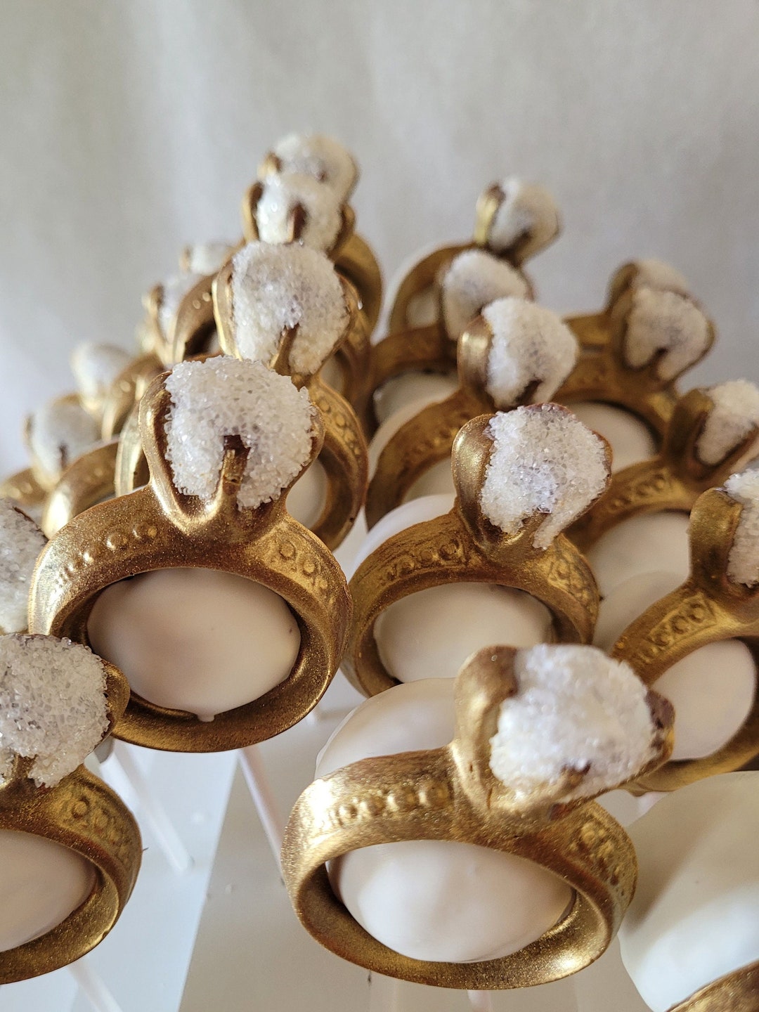Ring Cakepops- Wedding, Engagement, Proposal, Rehearsal (1dozen) - Etsy