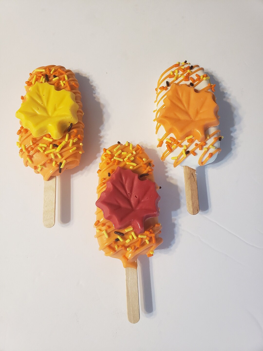 Fall Leaf Cake Popsicles Thanksgiving - Etsy