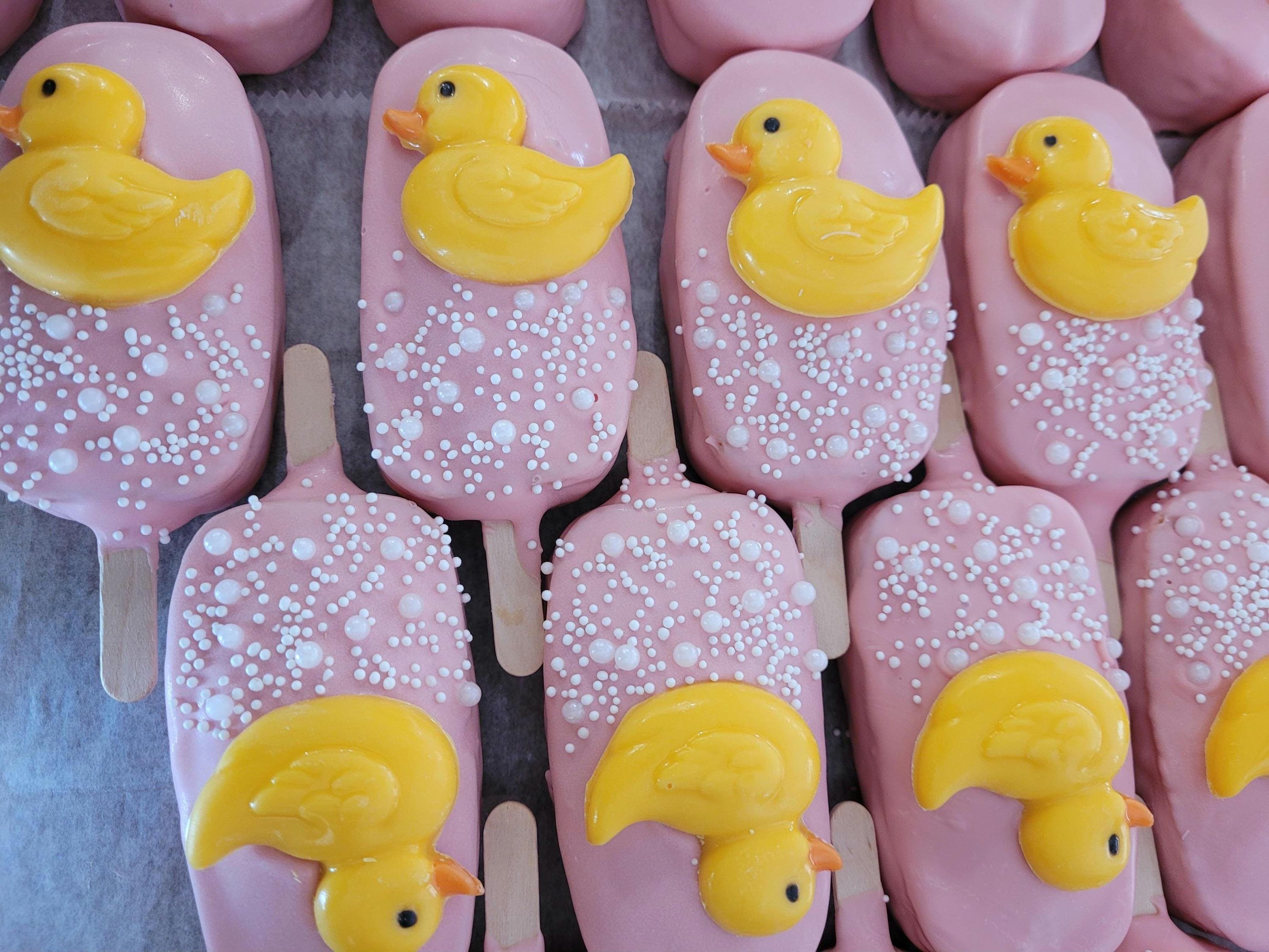 Pink- Babyshower, Party, Birthday, Duck Cake Popsicle 1 Dozen - Etsy