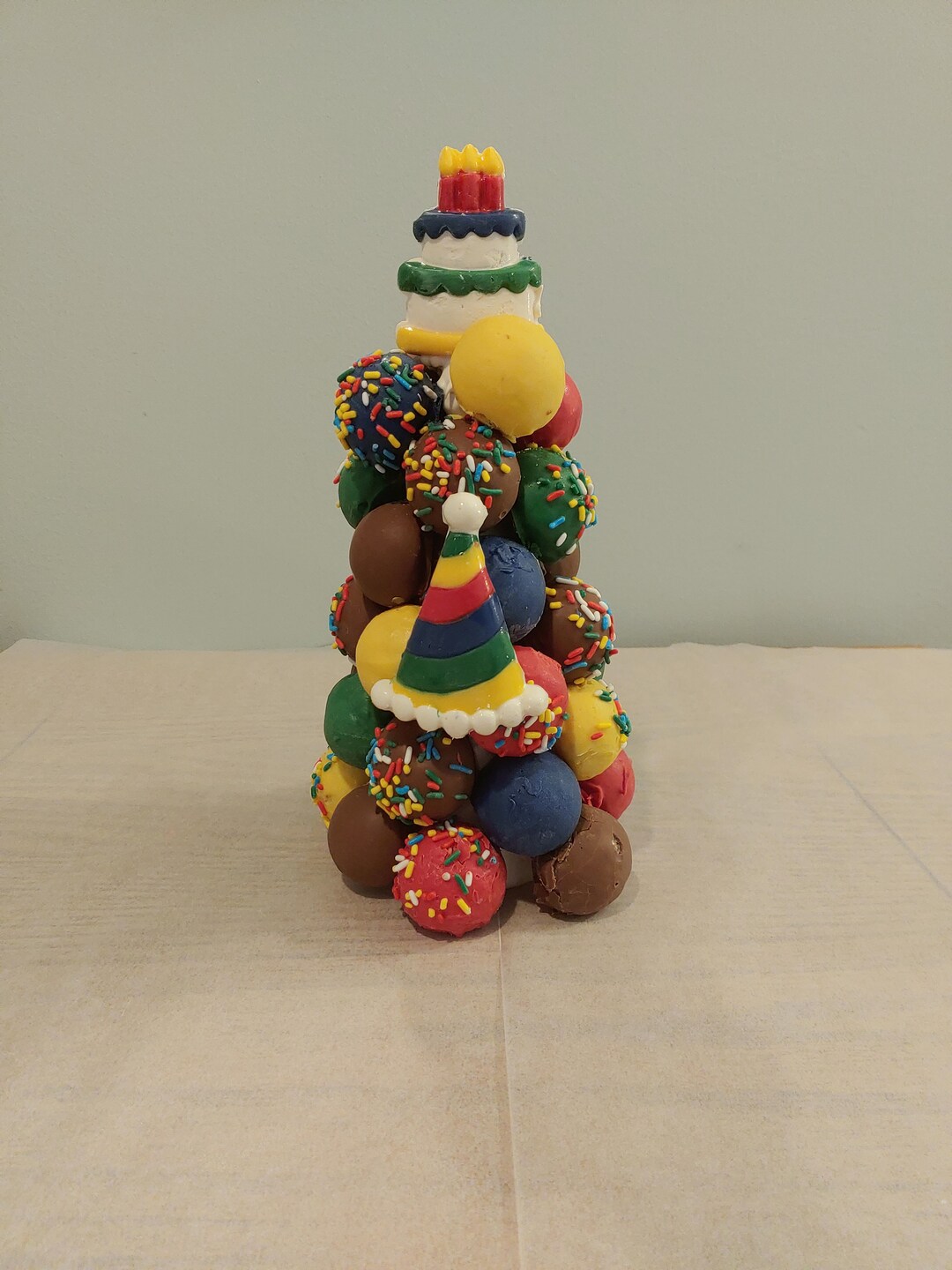 Birthday Cake Pop Tower - Etsy