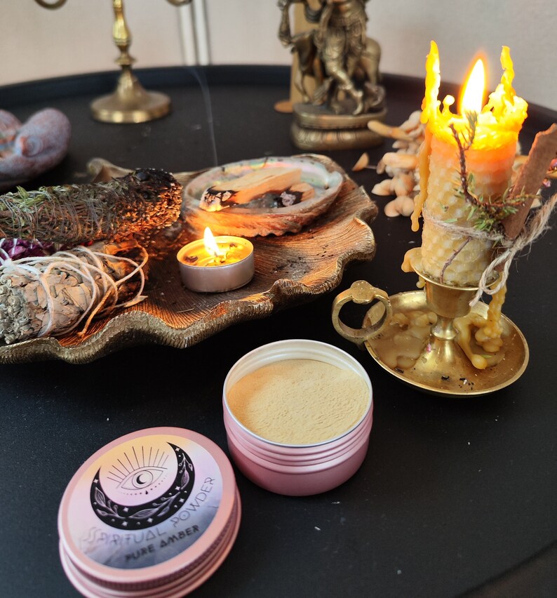 Amber Dust Powder. Pagan Fire Ritual. Amber Dust 100% Genuine Amber. - Etsy