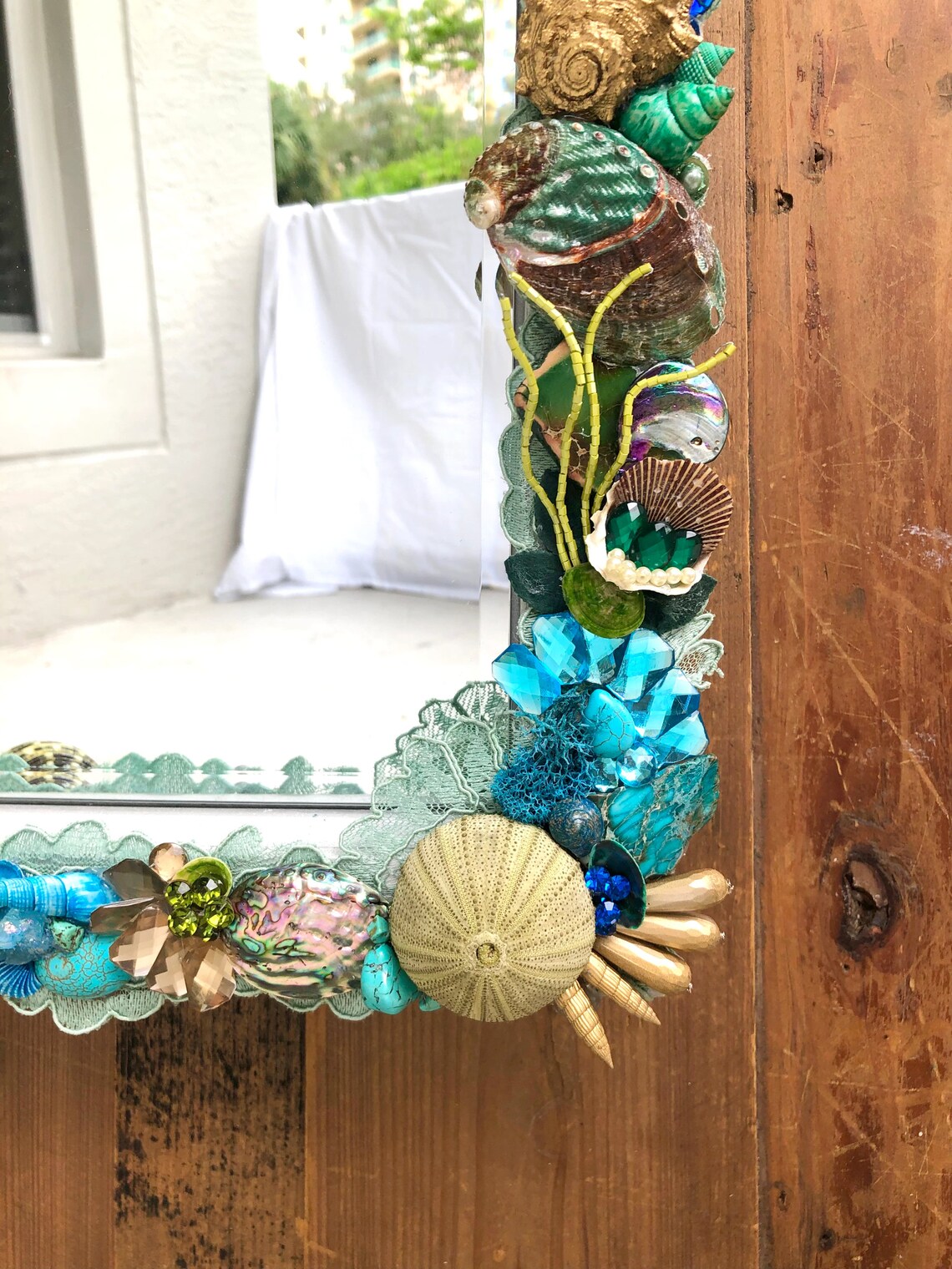 Seashell Mirror Beach Decor Nautical Decor Coastal Decor | Etsy