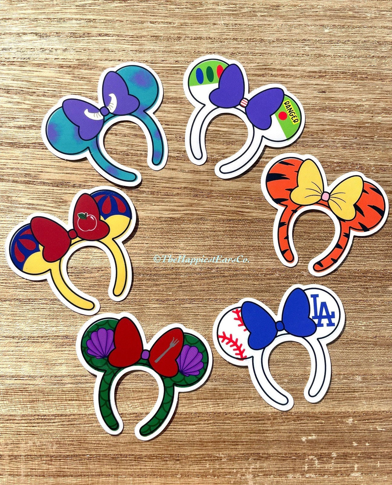 Ariel Inspired Transparent Mickey Ears Sticker/little Mermaid Inspired ...