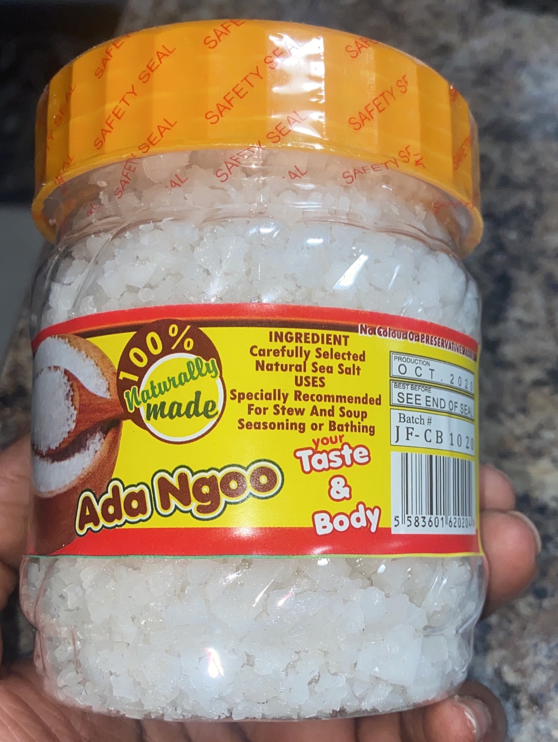 All Natural Sea Salt Ada Salt Ada Ngoo Coarse Salt Ghana - Etsy