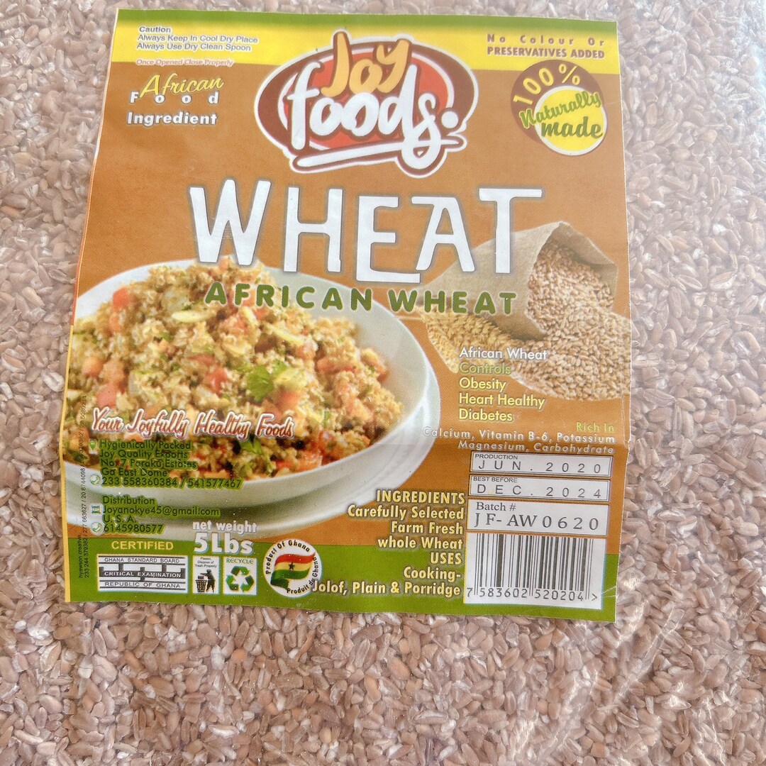 All Natural African Wheat / High Protein / Wheat / 5 Pounds / Product ...