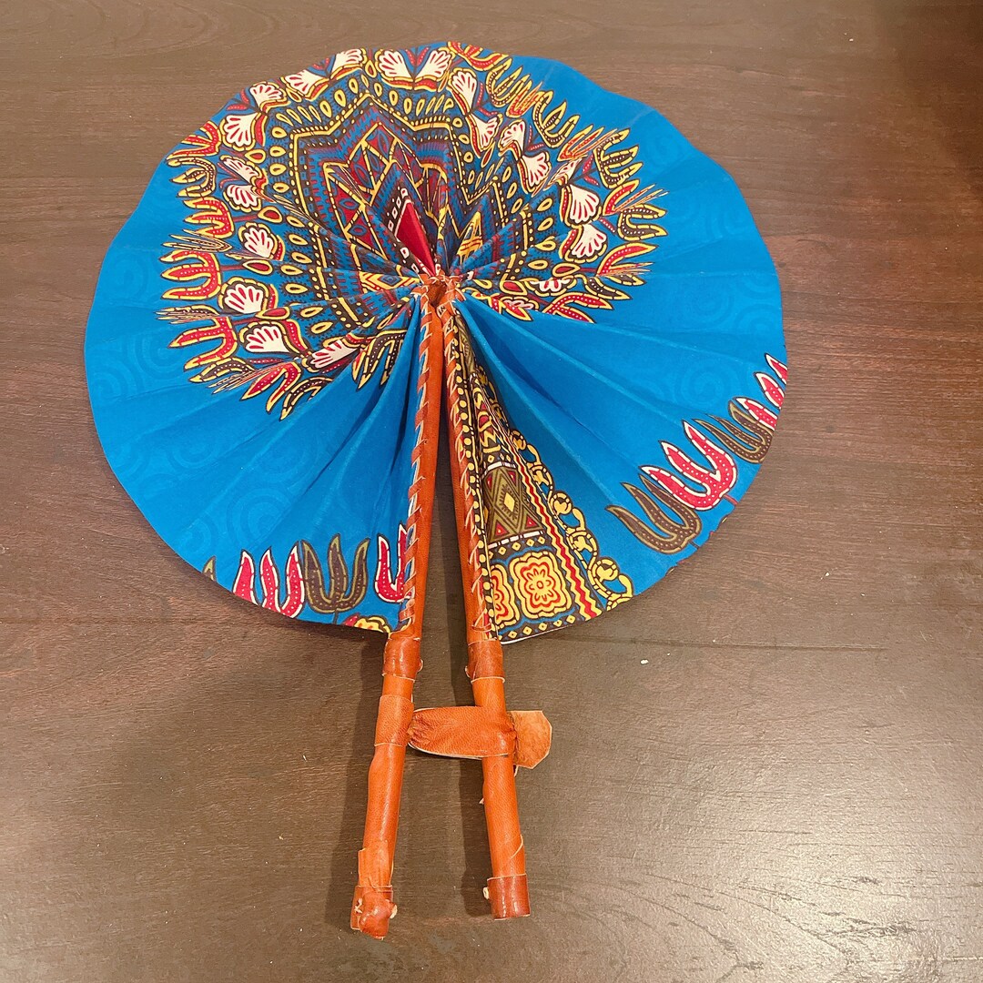 African Print Fan / Ankara Print Fan / Folding Fan / Foldable Fan ...