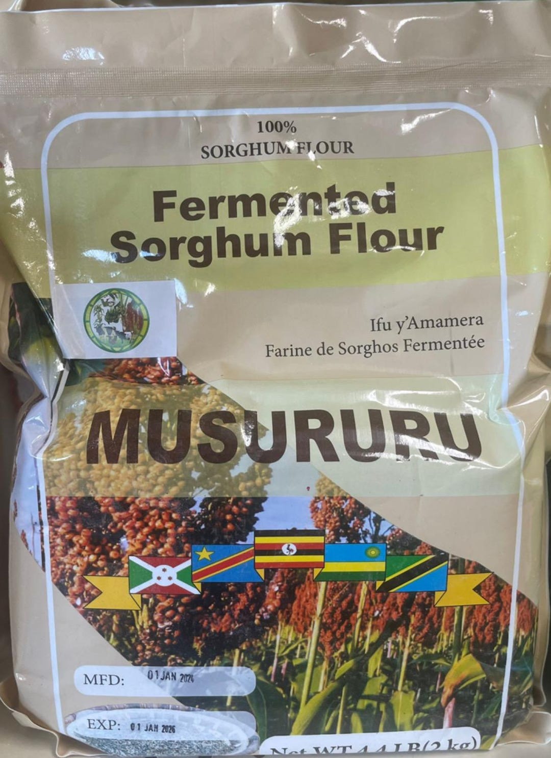 Fermented Sorghum Flour / Musururu / 4 Lbs / Sorghum Flour / Sorghum ...