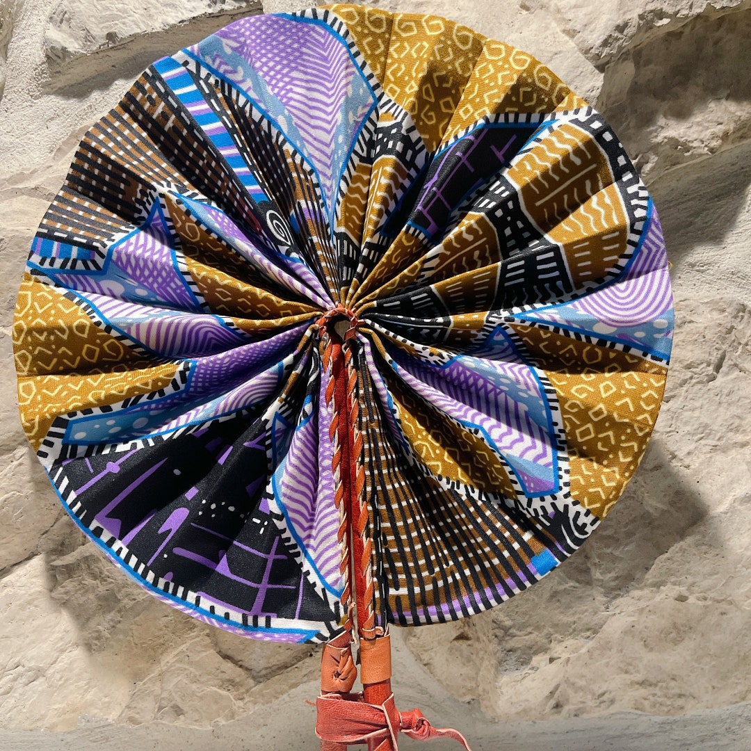 Hand Fan / Ankara Hand Fan / Folding Fan / African Print Fan / Foldable ...