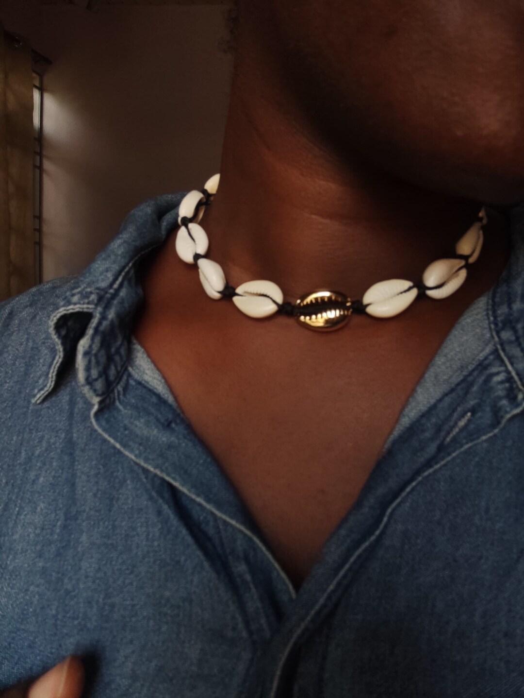 Cowries Necklace / Gold and Cowrie Necklace / Necklace / Jewelry ...