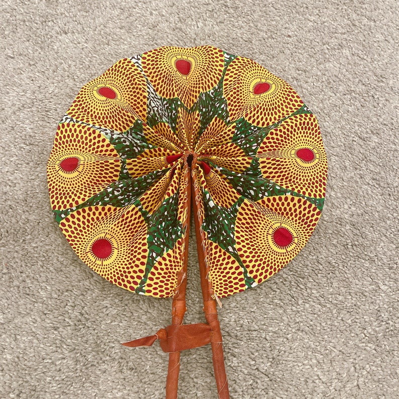 Ankara Hand Fan / African Print Hand Fan / Hand Fan / Folding - Etsy