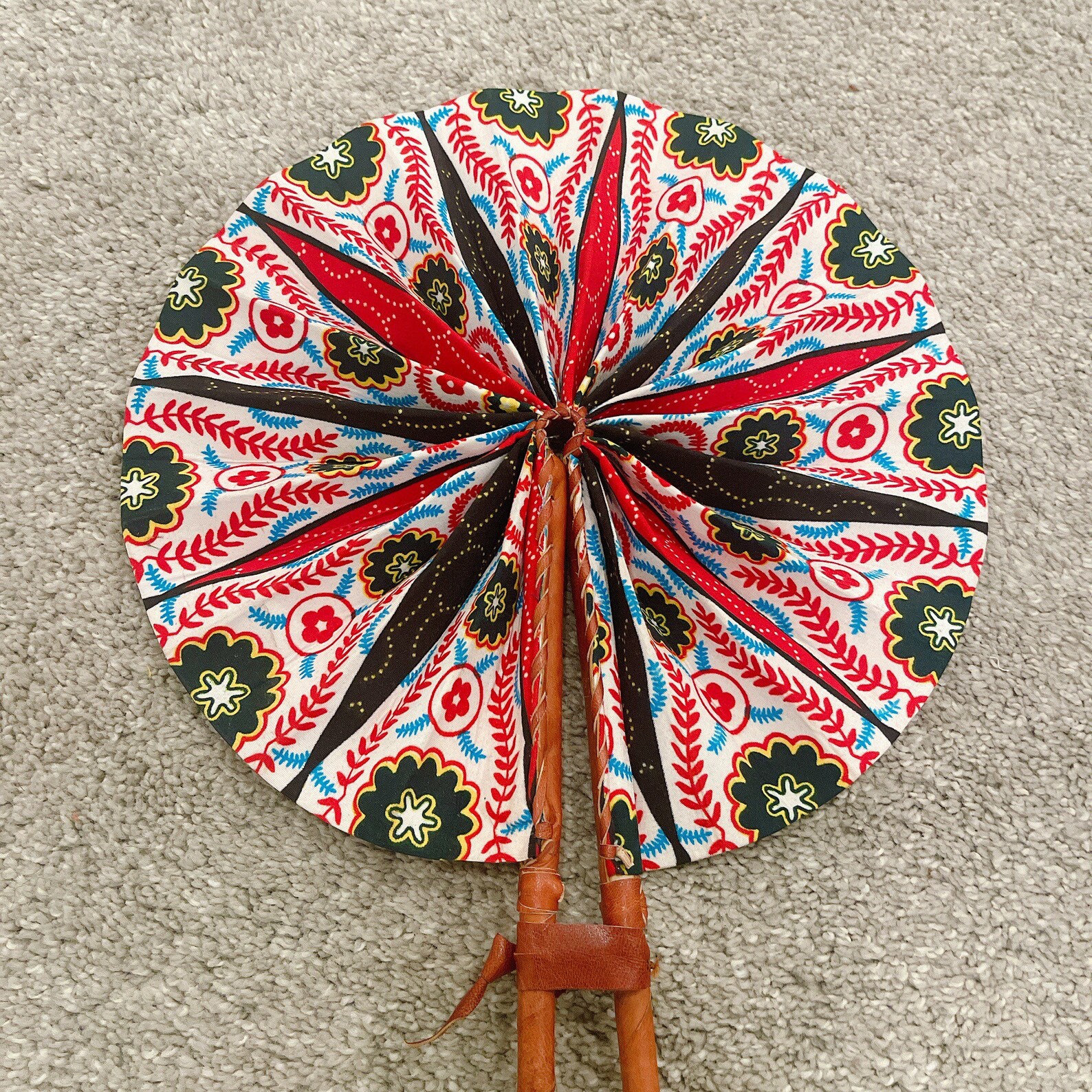 Ankara Hand Fan / African Print Hand Fan / Hand Fan / Folding - Etsy