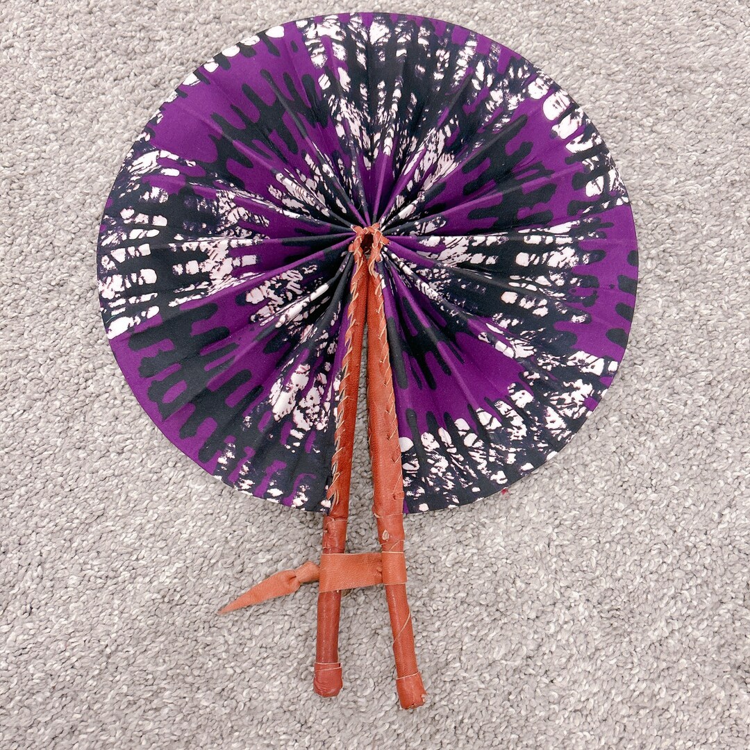 Ankara Print Fan / Hand Fan / Kwanzaa Fan / Folding Fan / Foldable Fan ...
