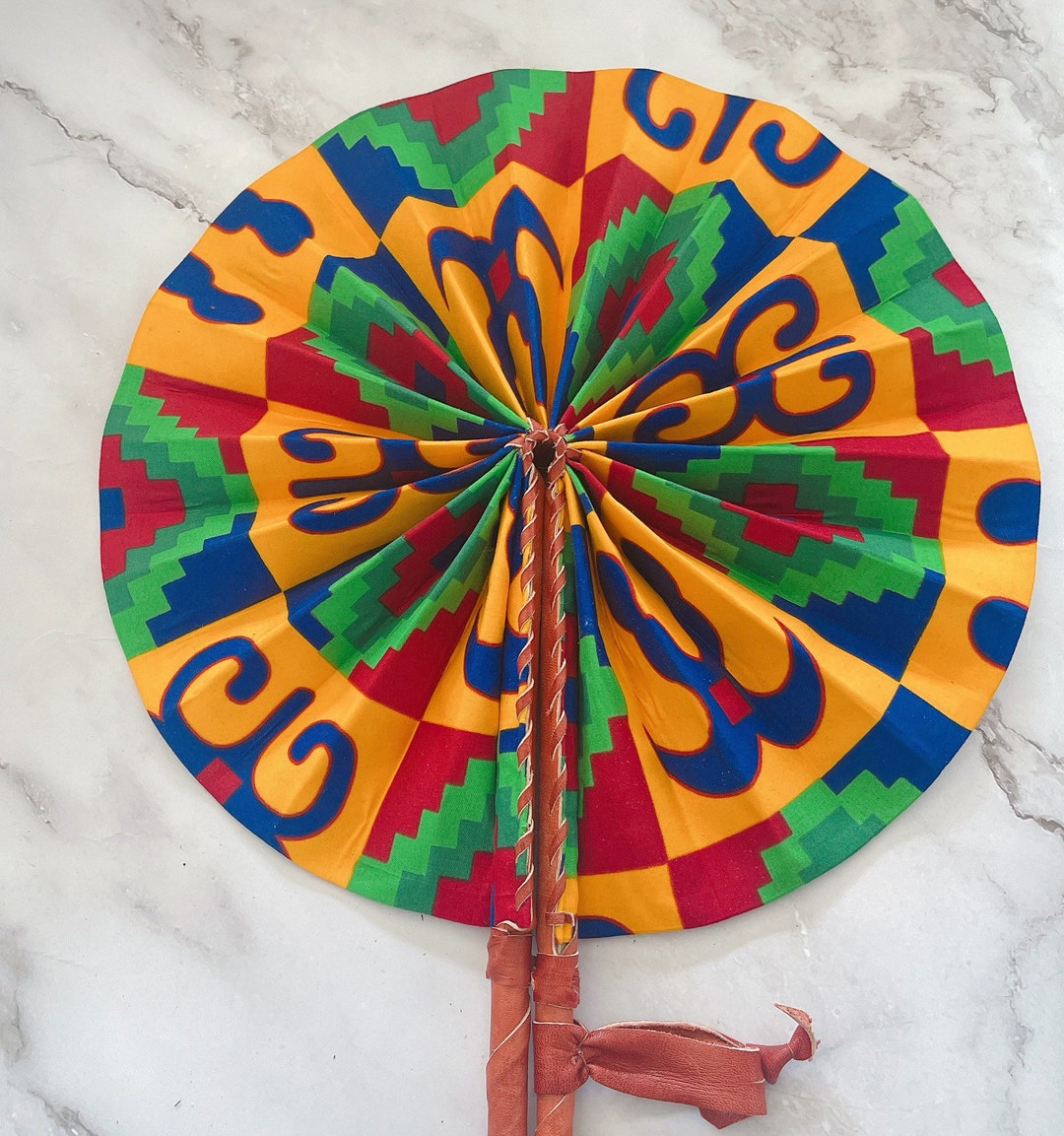 Hand Fan / Folding Fan / Foldable Fan / Ankara Print Fan / Kente Fan ...