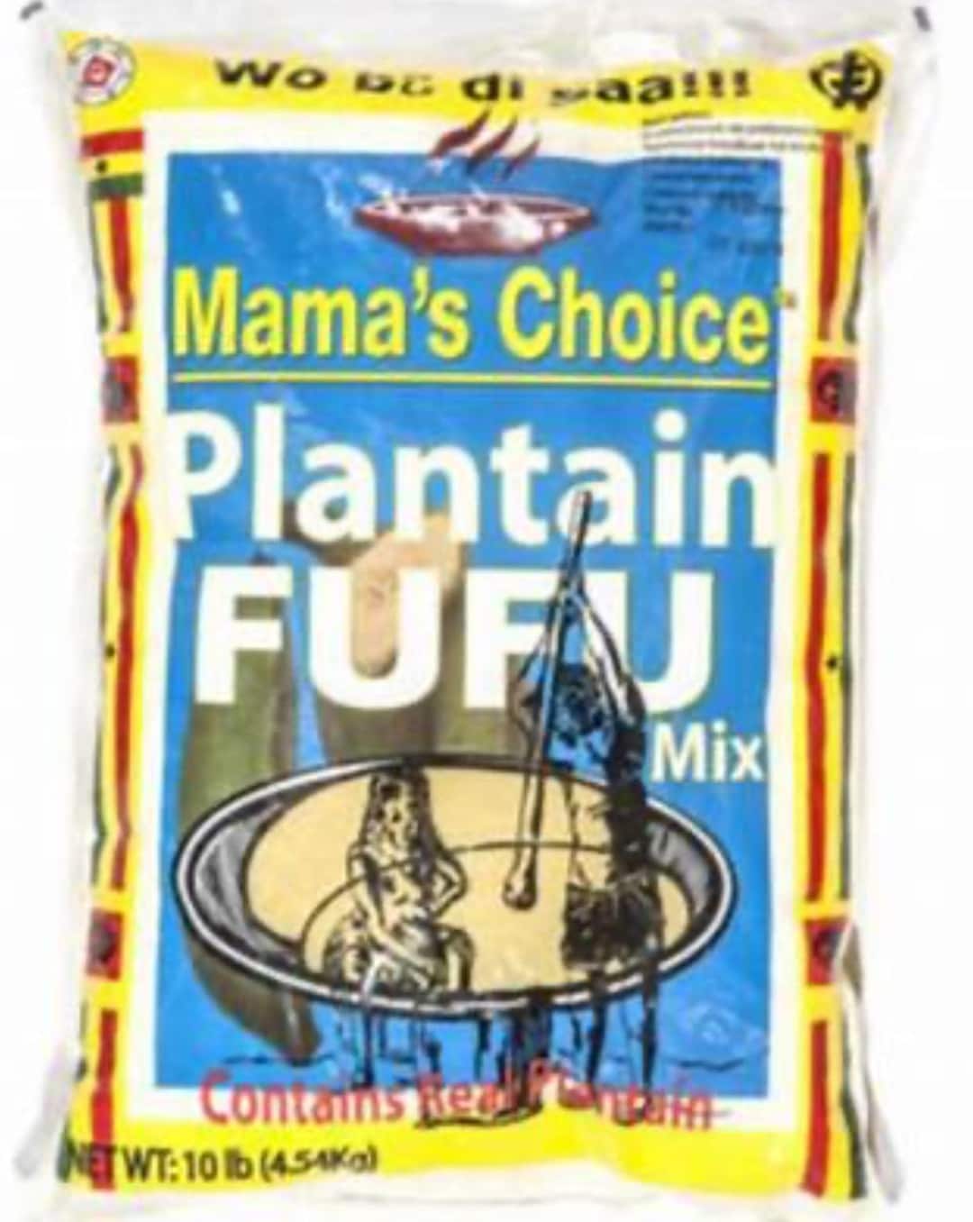 Mama’s Choice Plantain Fufu Mix/ Fufu Flour/ Plantain Flour / 10lb Bag ...