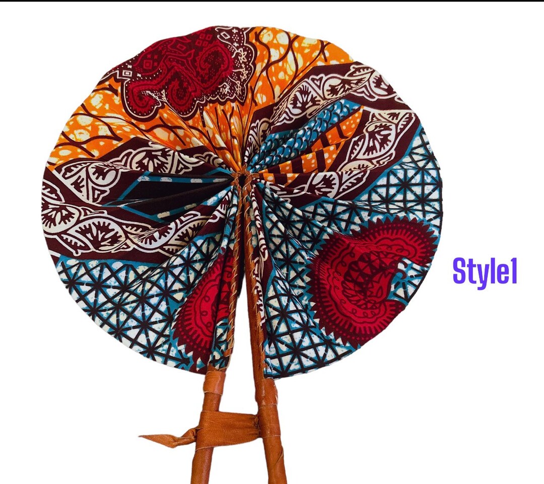 Ankara Print Fan / African Print Fan / Handmade Fan / Hand Fan ...