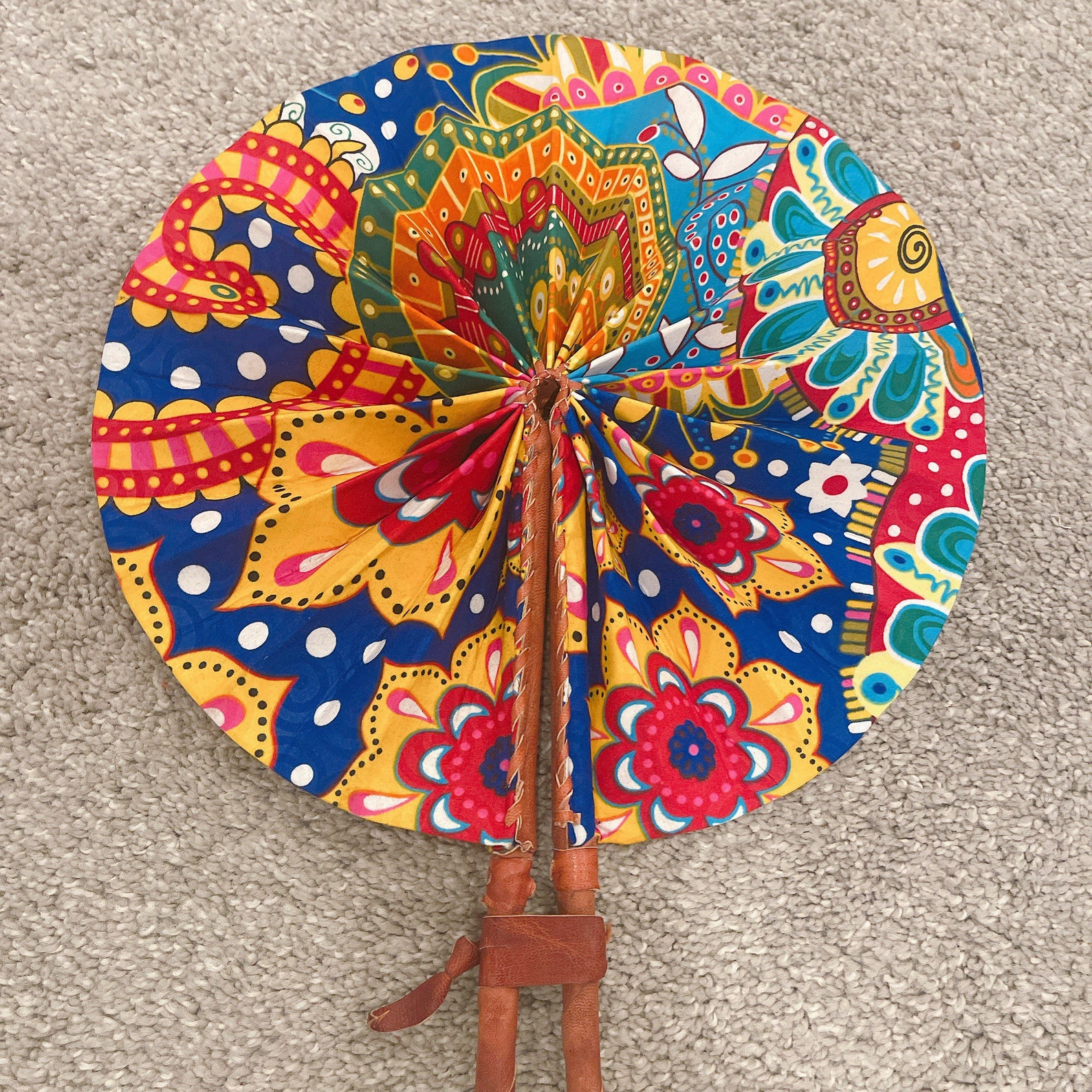 Ankara Hand Fan / African Print Hand Fan / Hand Fan / Folding - Etsy