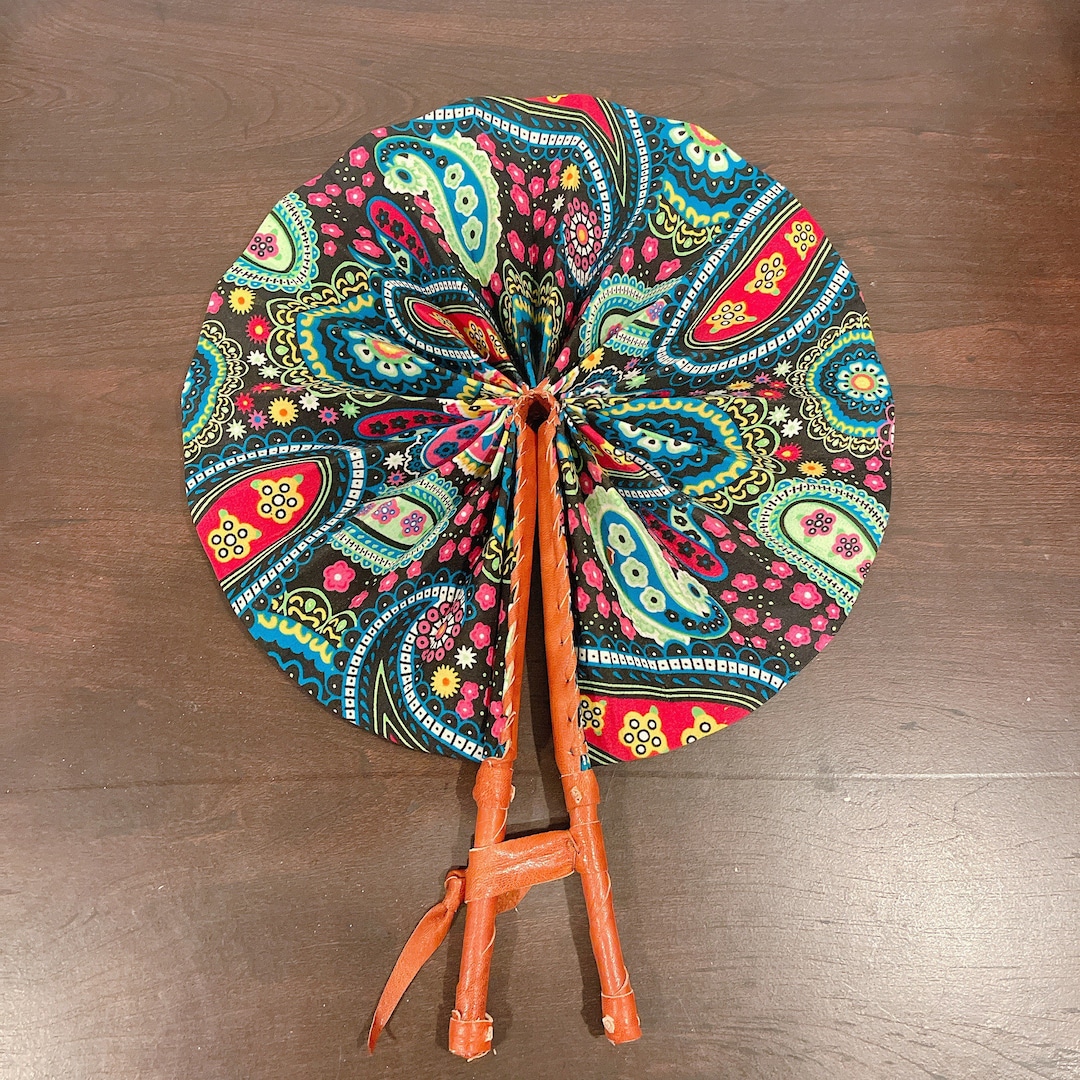 Ankara Print Fan / Folding Fan / African Print Fan / Handmade Fan ...