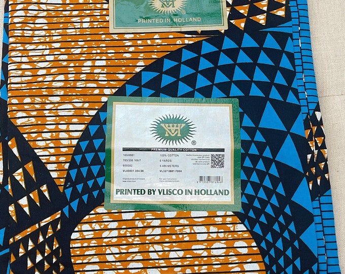 African Print / Ankara Fabric / Vlisco Cloth / Holland Fabric / Ntoma ...