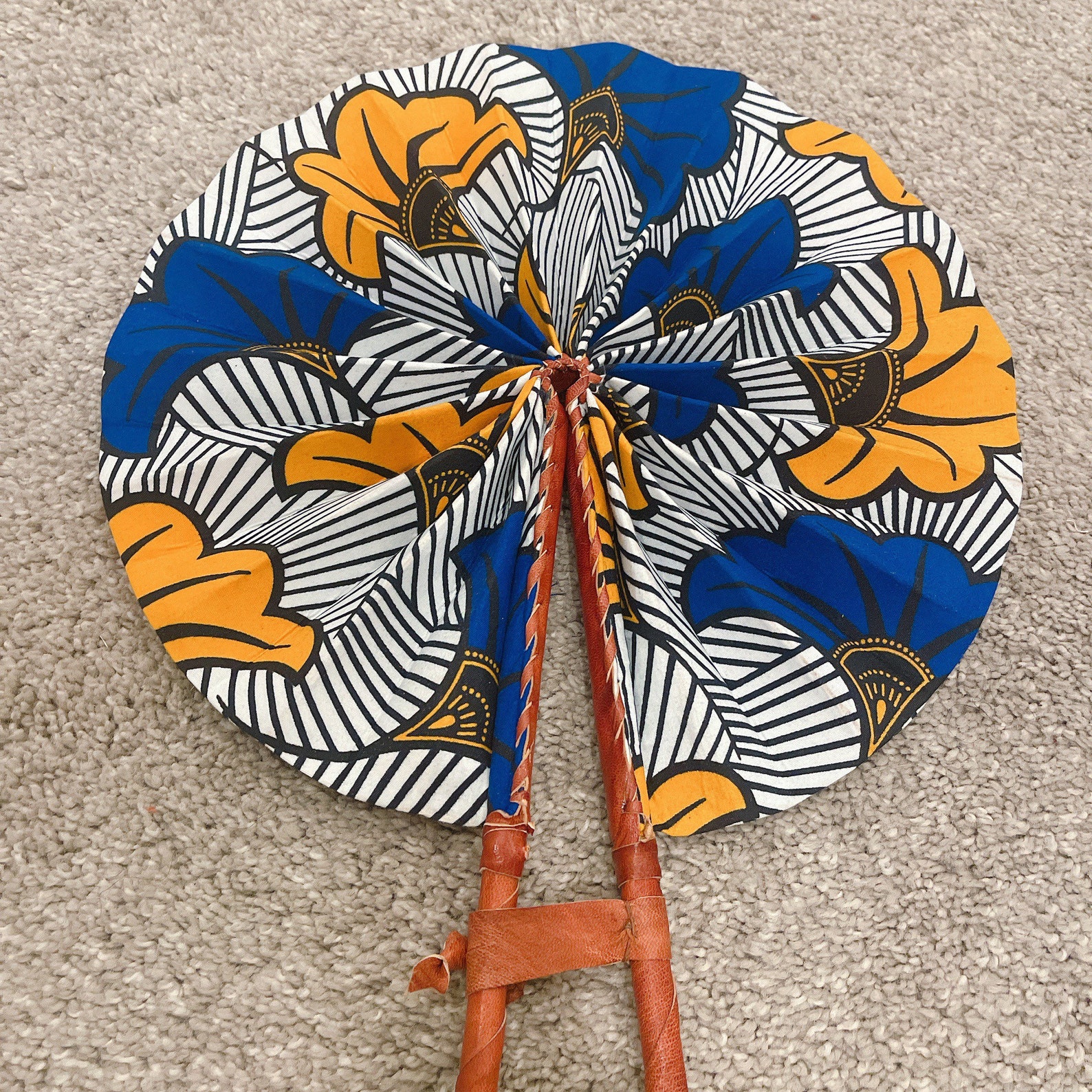 Ankara Hand Fan / African Print Hand Fan / Hand Fan / Folding - Etsy