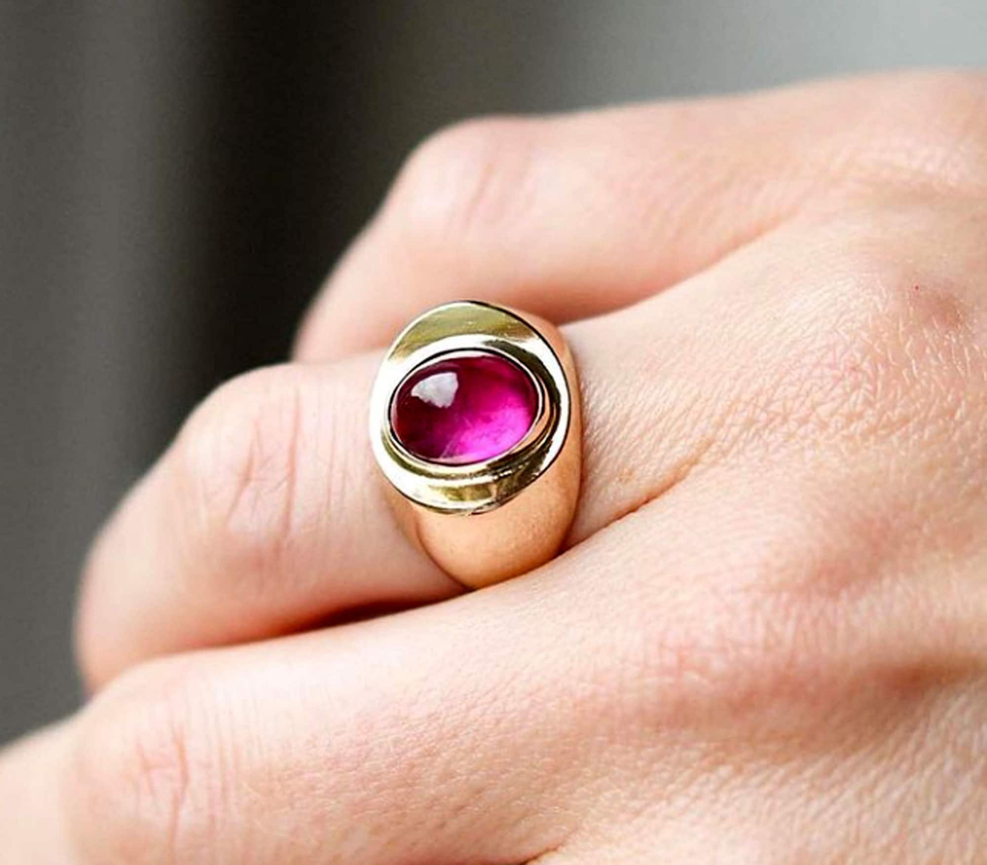 Natural Pink Tourmaline Ring Mens Ring Oval Ring Solid 925 | Etsy Natural Pink Tourmaline Ring Mens Ring Oval Ring Solid 925 | Etsy