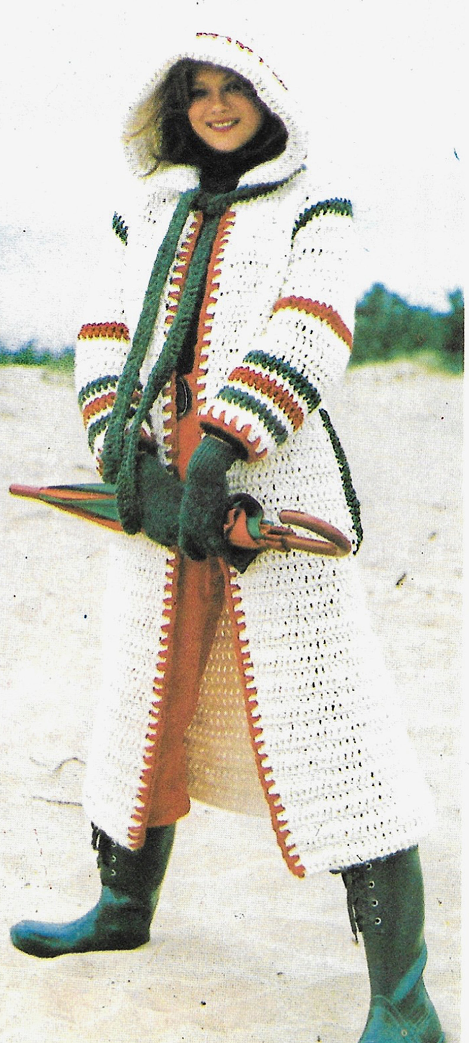 Snuggly Warm Crochet Coat PDF Pattern Hooded Winter Sweater Coat ...