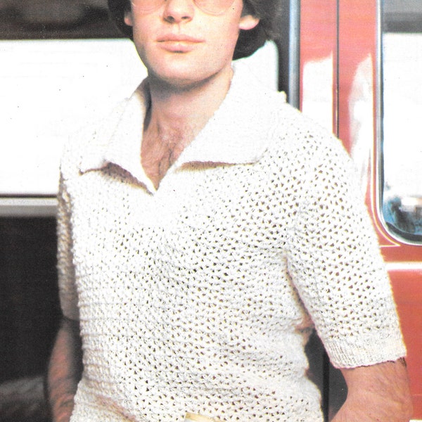 Crochet Polo Shirt Pattern - Etsy