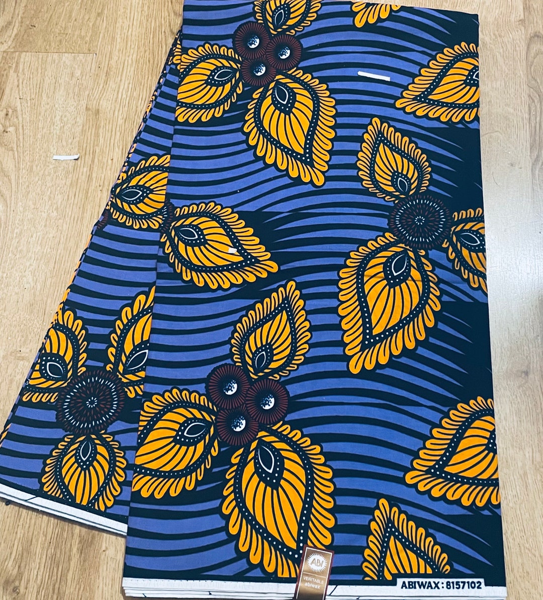 Purple and Orange African Print Fabric by the Yard/ African Print ...