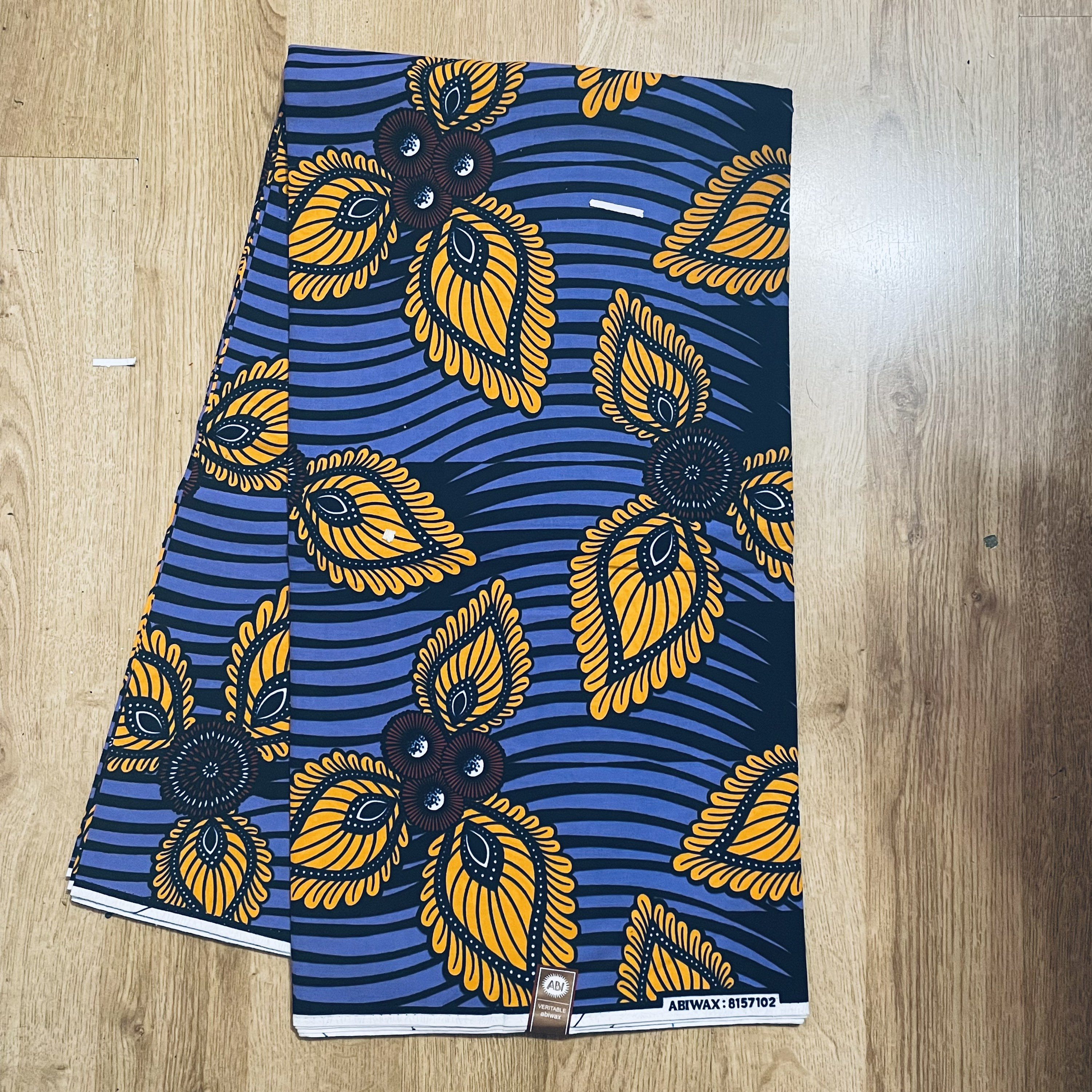 Purple and Orange African Print Fabric by the Yard/ African Print ...