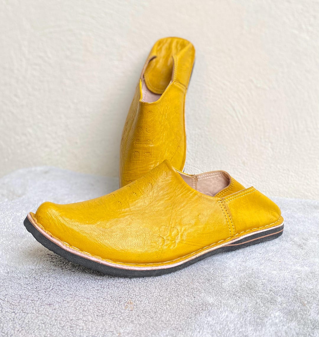 Ali Baba Yellow Berber Babouche – Authentic Moroccan Babouche ...
