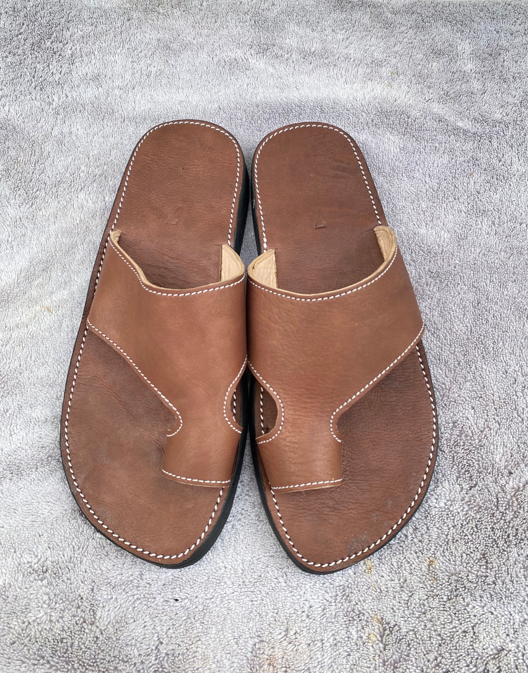 Genuine Soft Leather Nomadic Sandals - Woven Ethnic Patterns - Travel ...