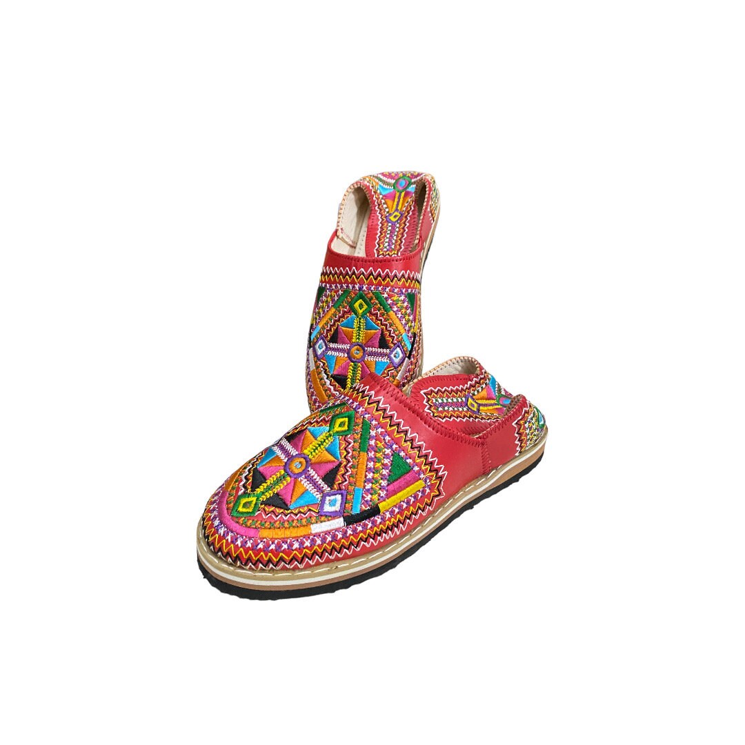 Berber Slipper in Real Leather for Women 100% Handmade. - Etsy