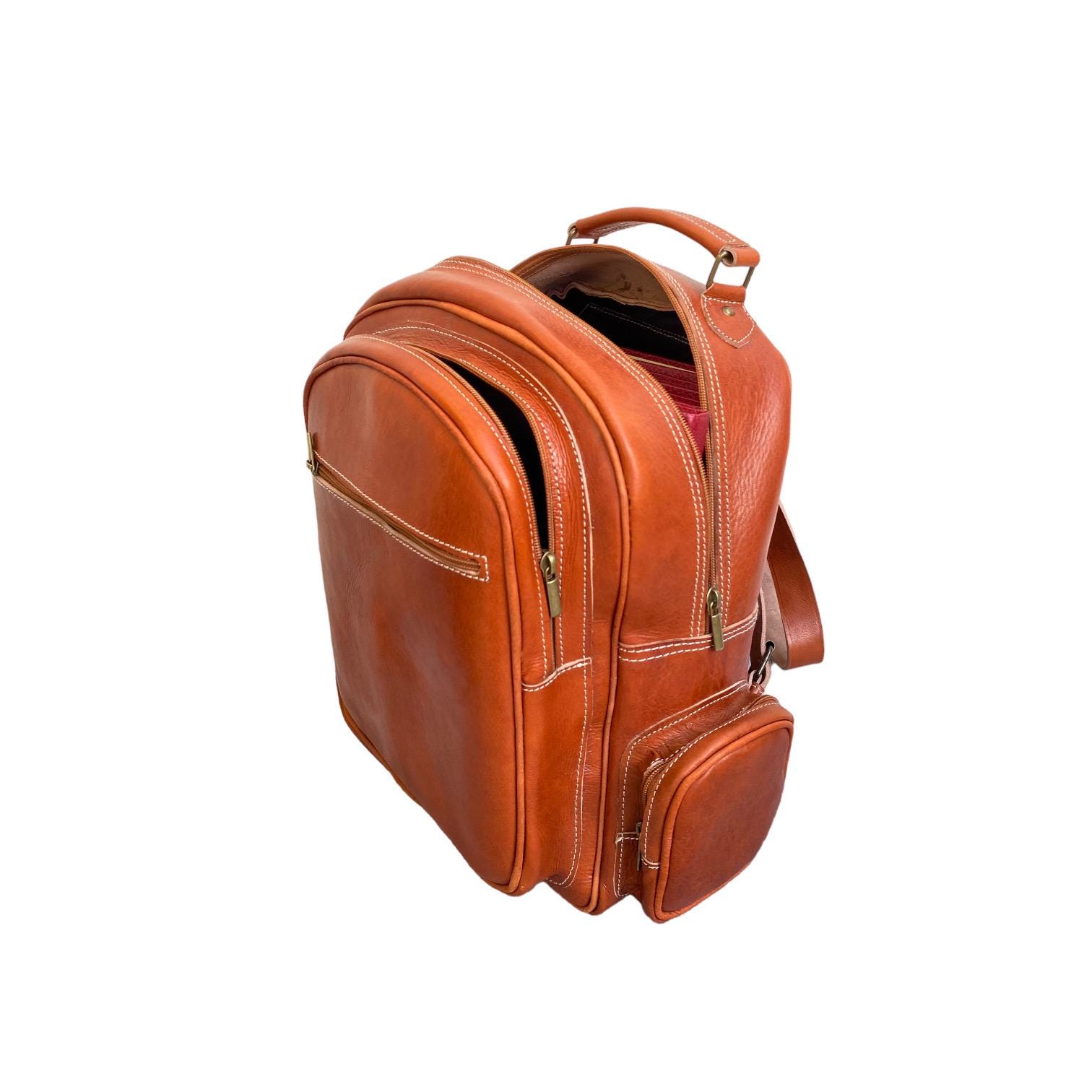 Handmade Genuine Leather Artisanal Backpack – Elegance and Durability ...