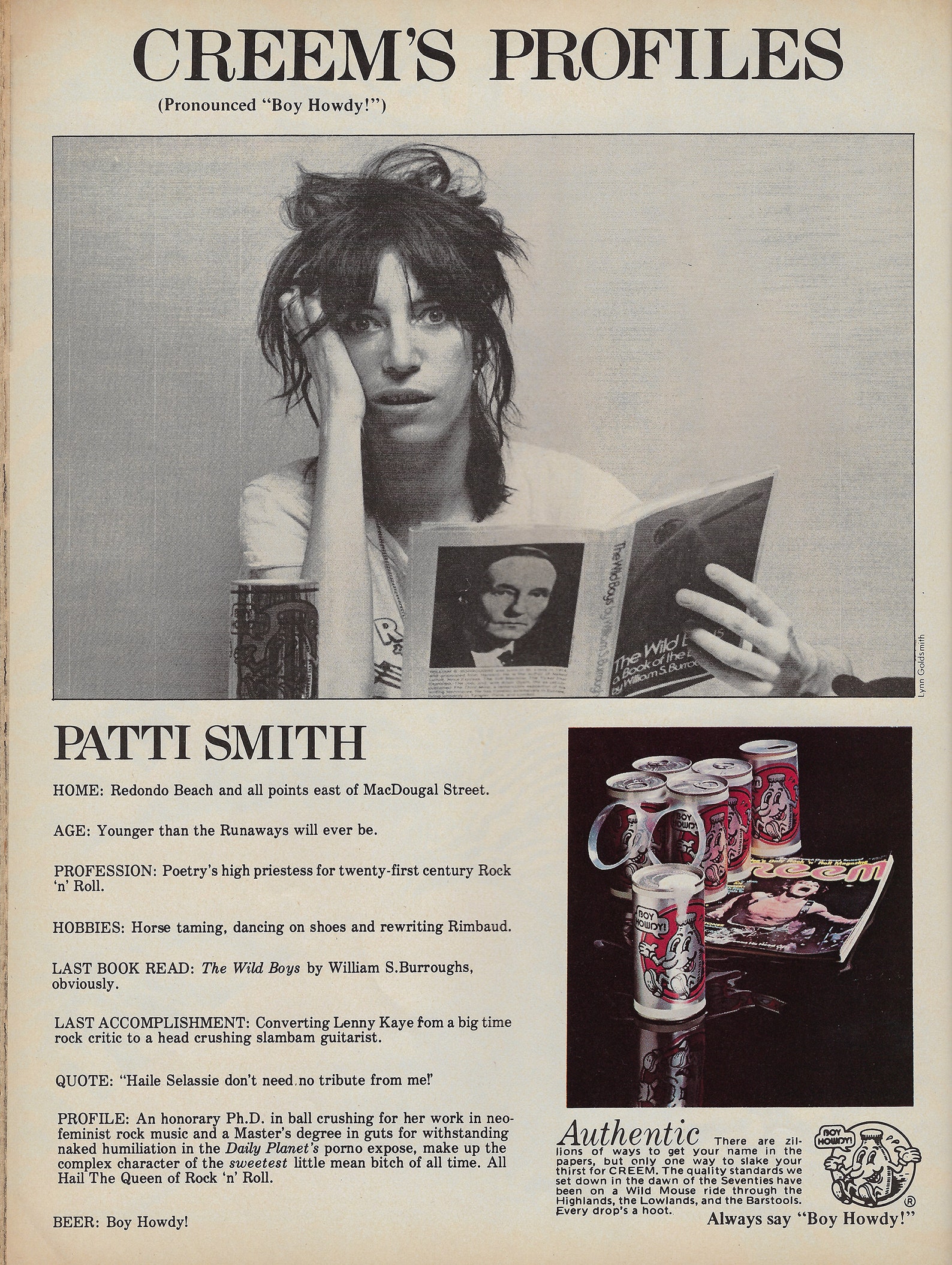 Official CREEM Magazine Boy Howdy Can Wrap Stickers 6-pack | Etsy