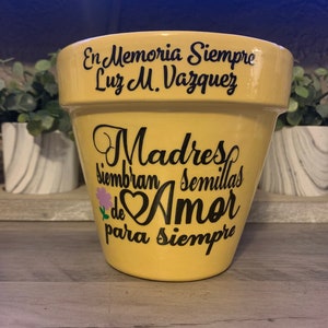 Personalized Memorial Pot /bereavement Gift - Etsy