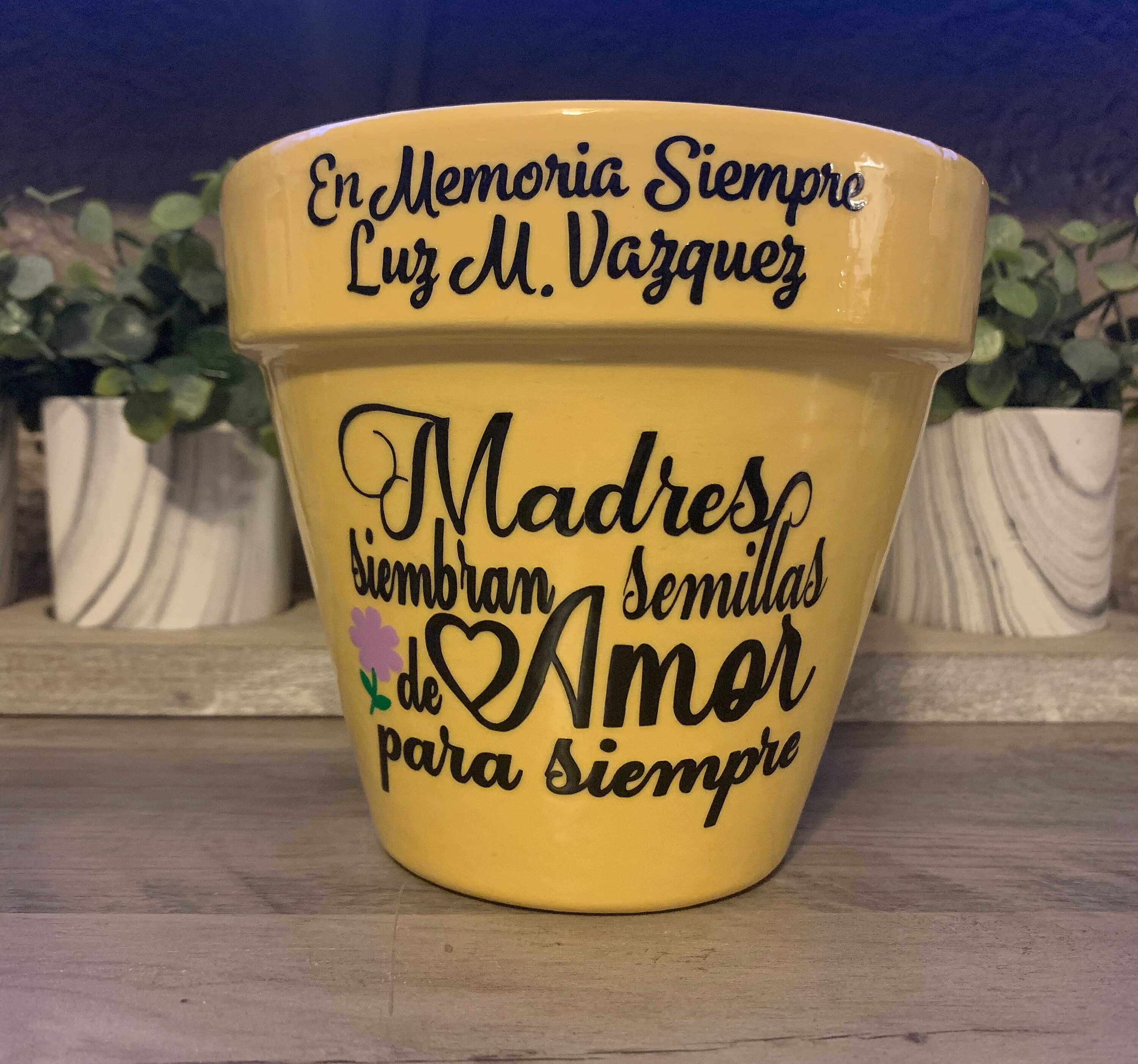 Personalized Memorial Pot /bereavement Gift | Etsy