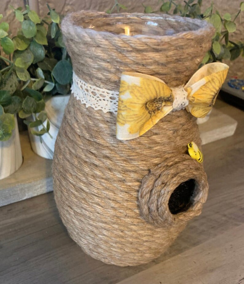 Bumble Bee Hive Flower Vase Birthday Gift Hand Made - Etsy