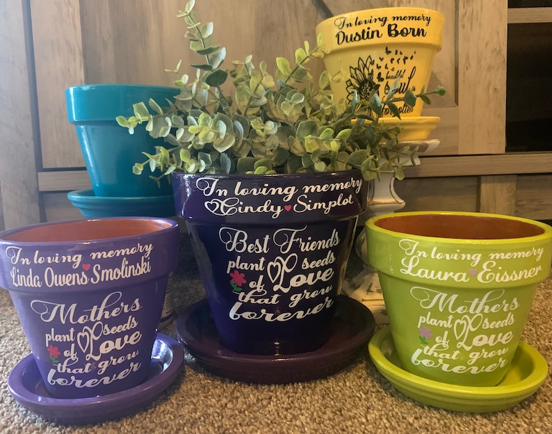 Personalized Memorial Pot /bereavement Gift - Etsy