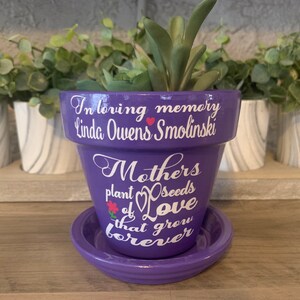 Personalized Memorial Pot /bereavement Gift - Etsy